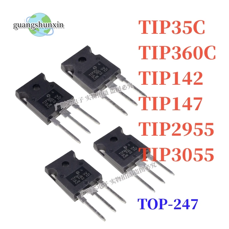 10PCS-TIP35C-TIP360C-TIP142-TIP147-TIP2955-TIP3055-TO-247-NPN-Triode.jpg