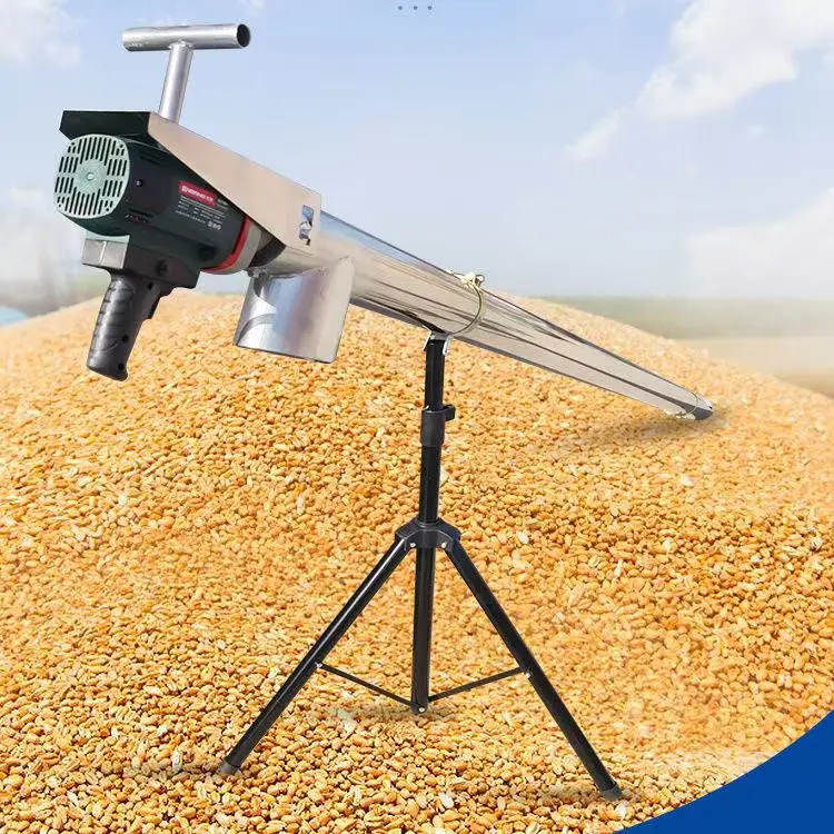 Portable Moveable Auger Farm Feeder Hose Grain Screw Conveyor Hand ...