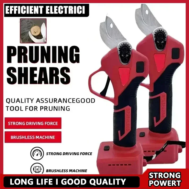 Brushless Electric Pruner 4 Gears Cordless Handheld Orchard Shrub ...