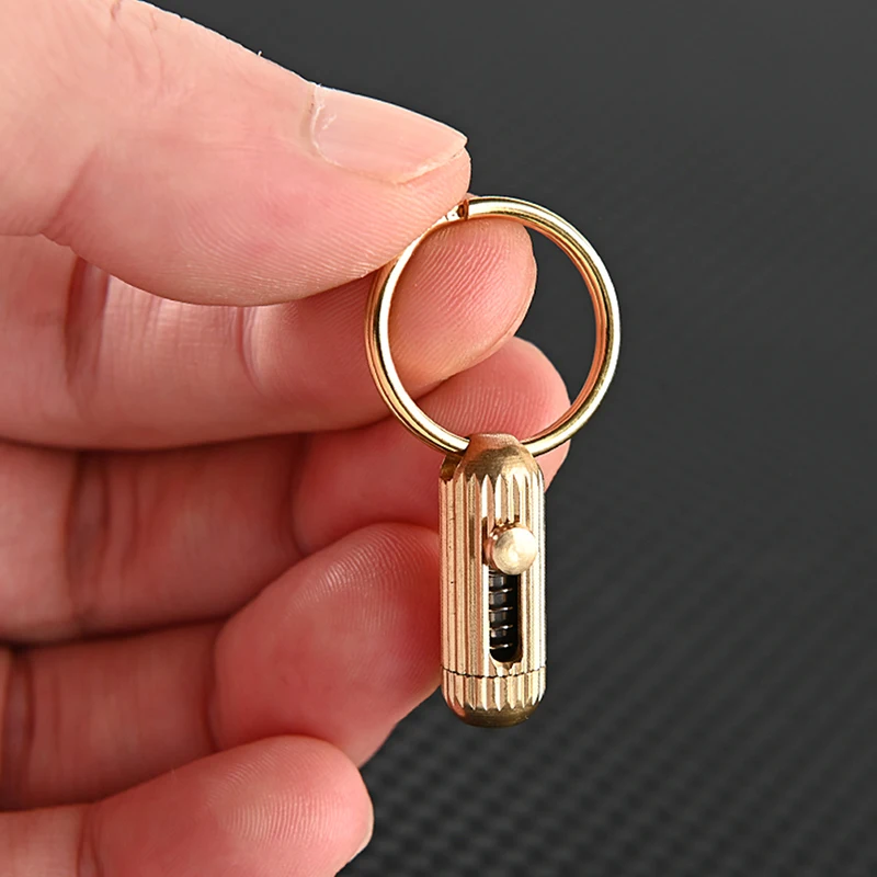 Mini Pocket Knife Keychains | Brass Knife Keychain | Brass Package ...