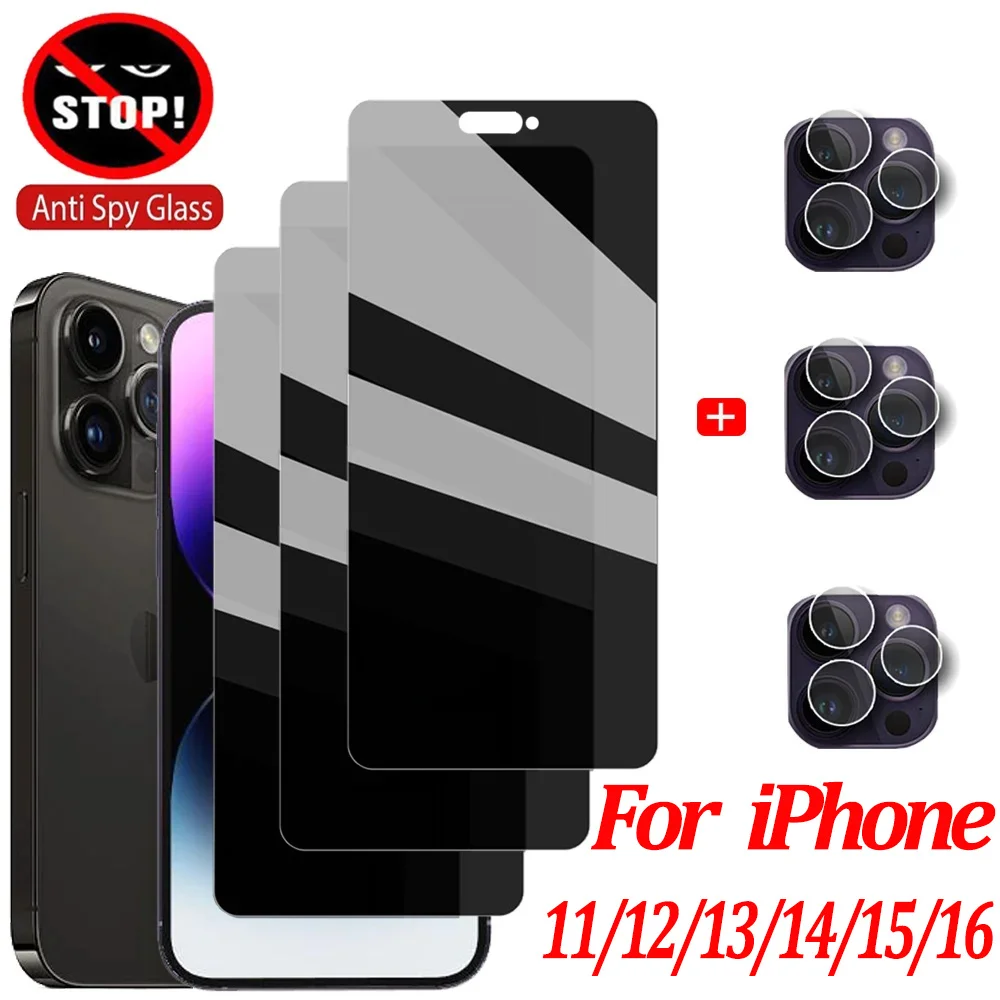 Privacy-Tempered-Glass-For-iPhone-15-14-13-12-11-Pro-Max-Anti-Peep ...