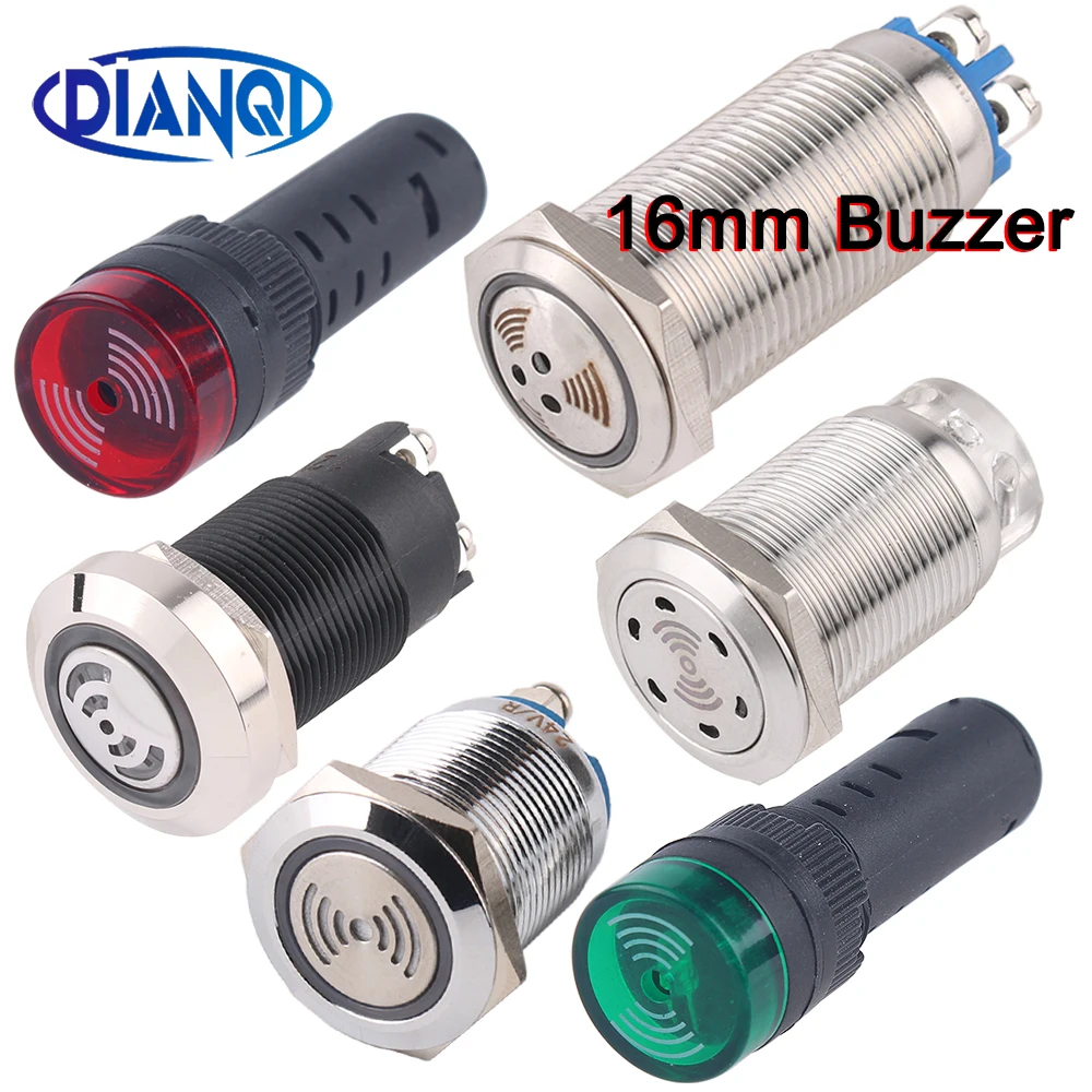 Metal-Buzzer-Speaker-Warning-Alarm-Loud-Signal-Device-Light-Lamp-With ...