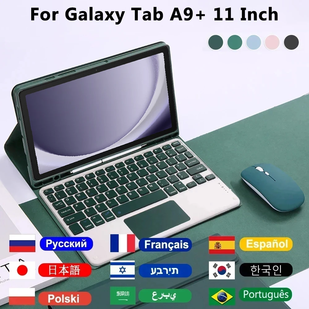 Detachable Keyboard Cover For Samsung Tab A9 Plus 11 Inch With Pen Slot ...