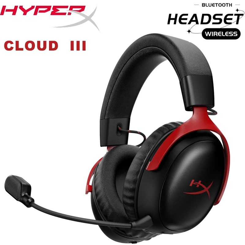 HYPERX Cloud Ⅲ Head-mounted Wired Black and Red DTS Sound Effect 53mm ...