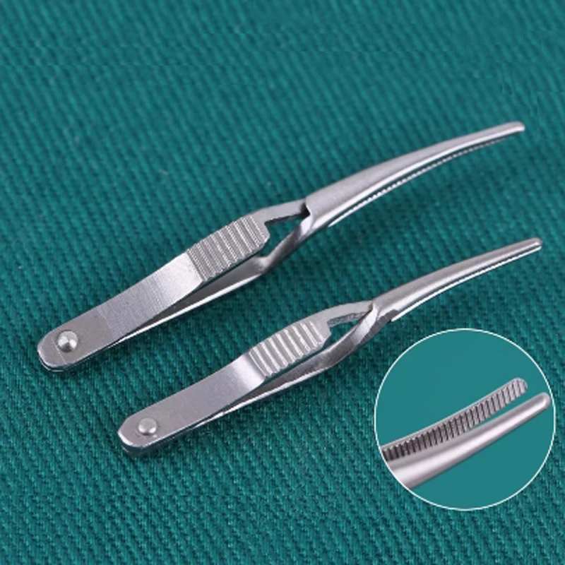 Arterial vascular clamp hemostatic device stainless steel closure ...