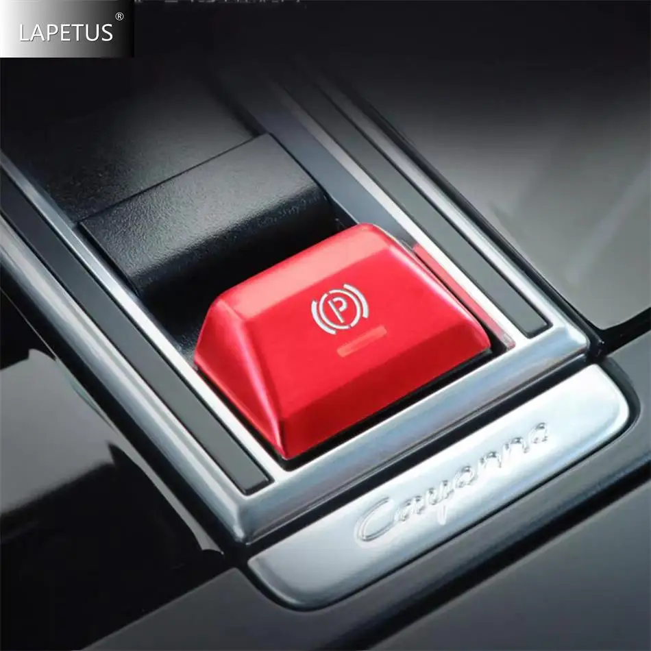 Car P Button Electrical Hand Brake Parking Button Sequin Decor Cover ...