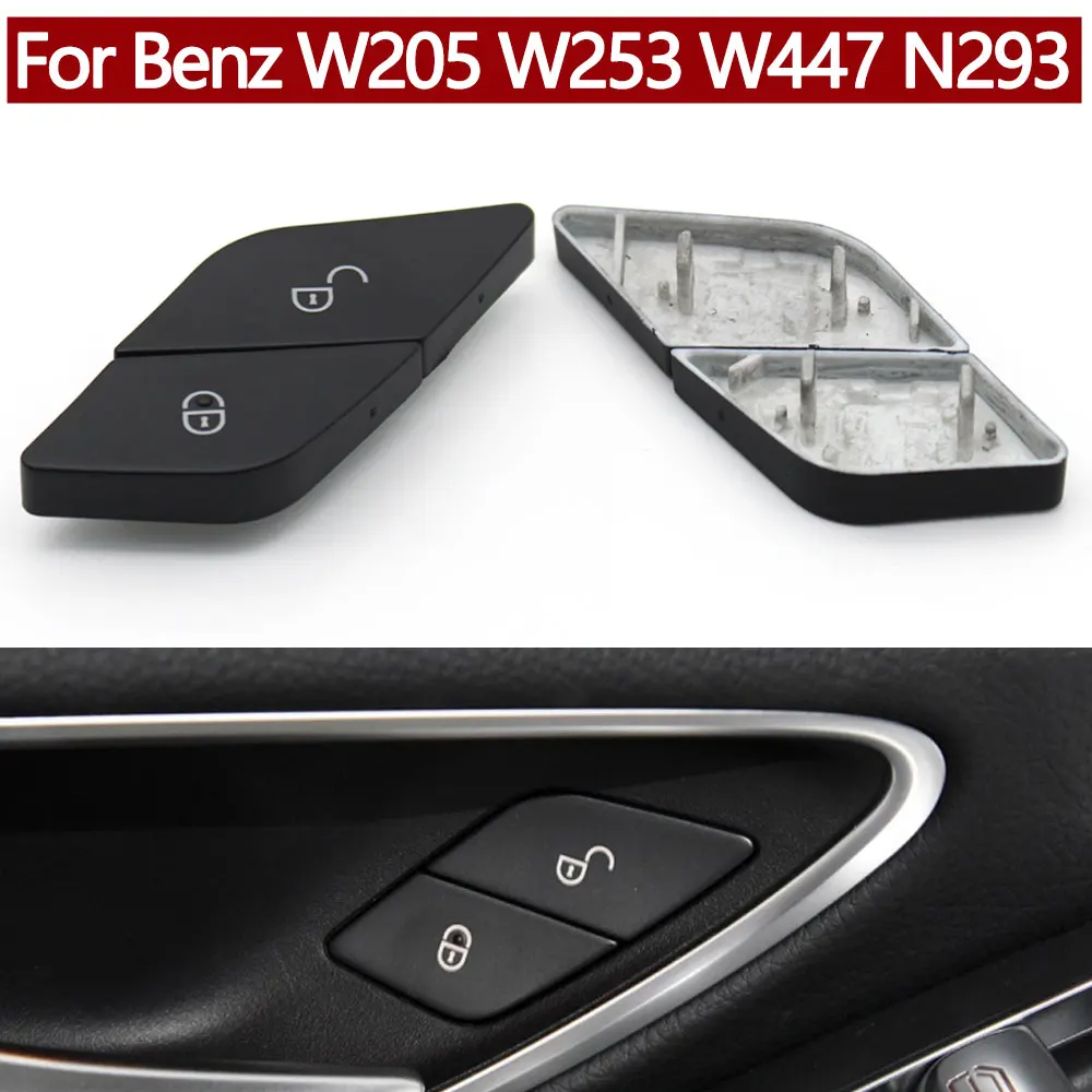 Car Central Door Lock Switch Repair Button Cap Cover For Mercedes Benz ...
