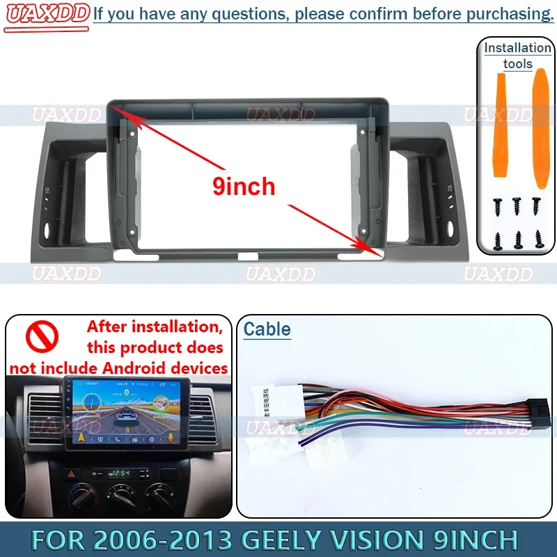 FOR-2006-2013-GEELY-VISION-9INCH-Radio-Android-Frame-Panel-Fascia ...