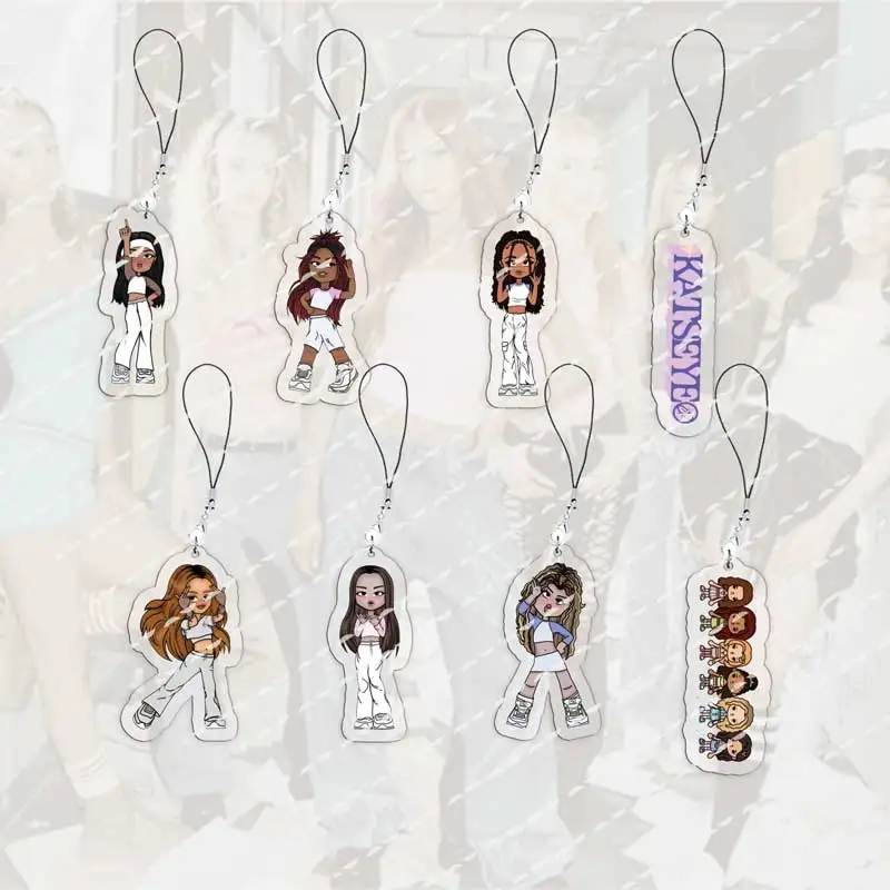 Acrylic Katseye Mobile Phone Charms Daniela Lara Megan Manon Sophia ...