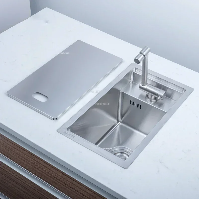 Nano Black Kitchen Sinks Stainless Steel Hidden Washing Sink Creative ...
