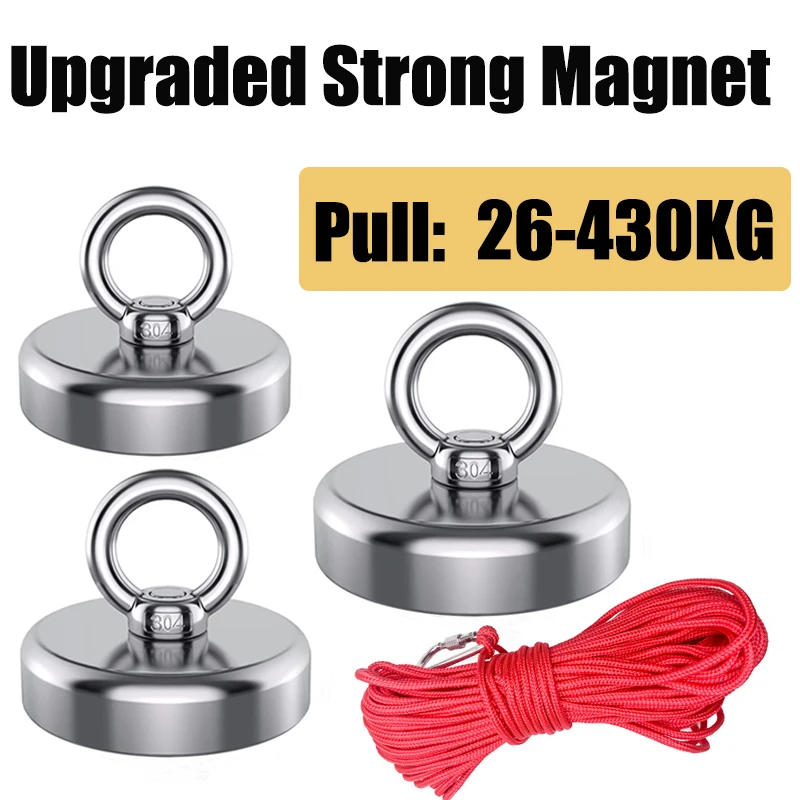 Imán de pesca de neodimio fuerte, imán de tierras raras de alta ...