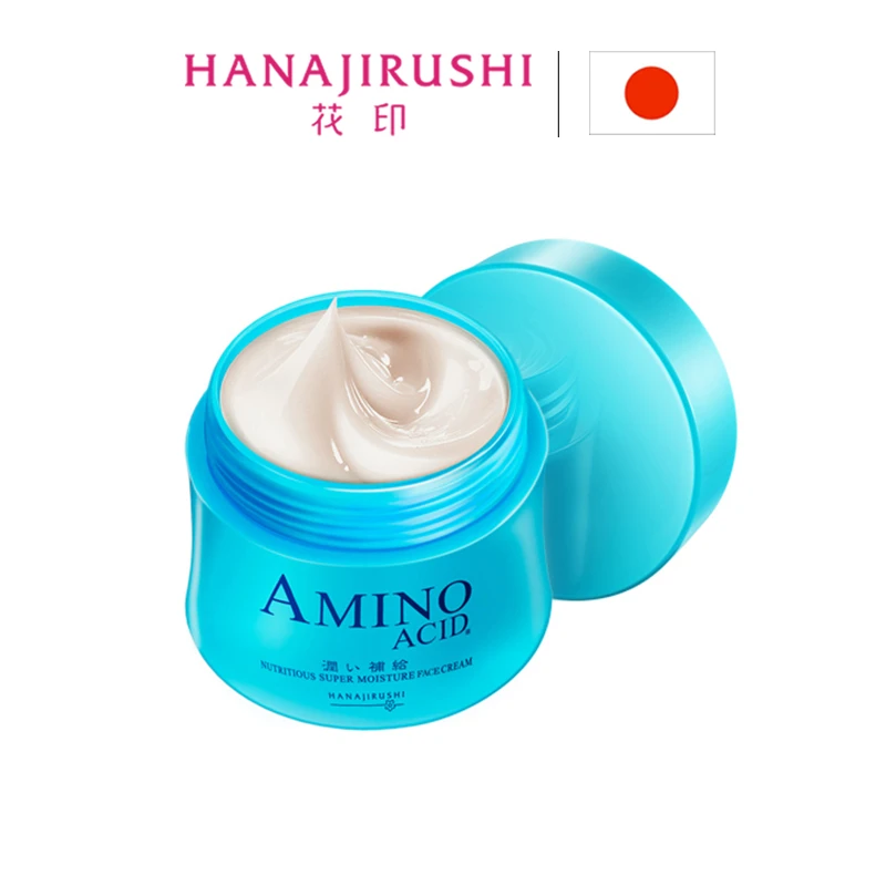 Hanajirushi Amino Acid Face Cream Moisturizing Day Cream Nourish Night ...