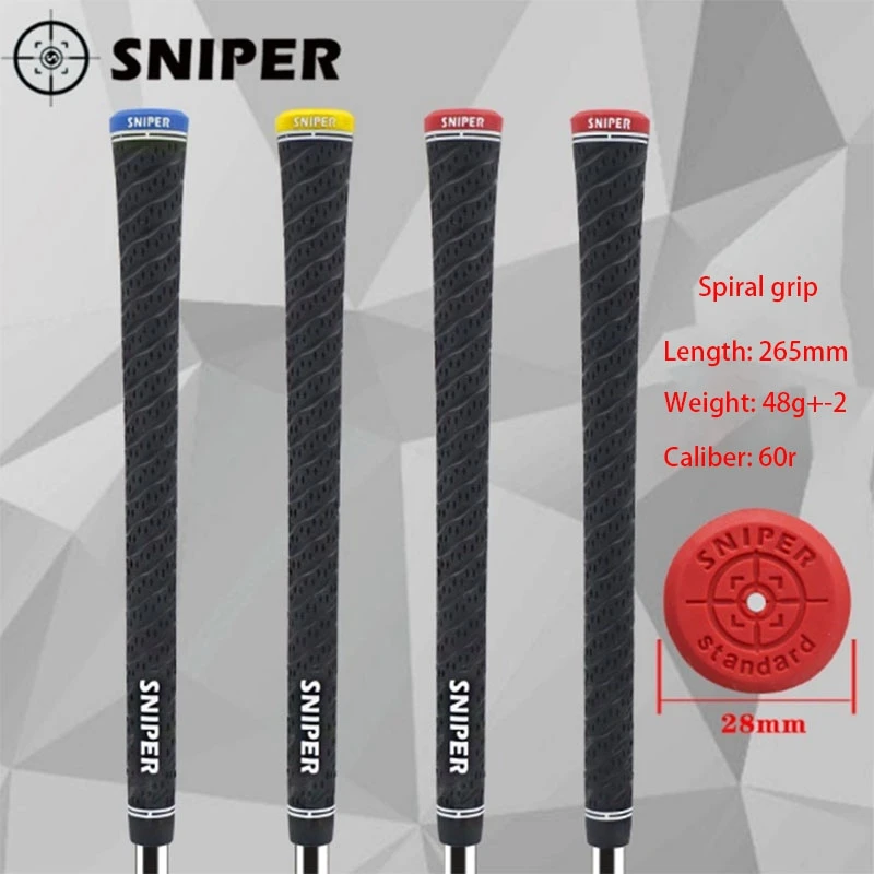 Sniper-Golf-Club-Grips-for-Men-Standard-Natural-Rubber-Spiral-Wrap-Golf ...