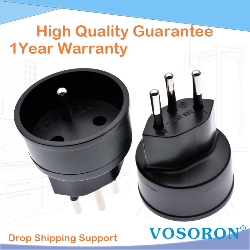 France-to-Switzerland-Liechtenstein-Type-J-Plug-Adaptor-3-Pin-Type-E ...