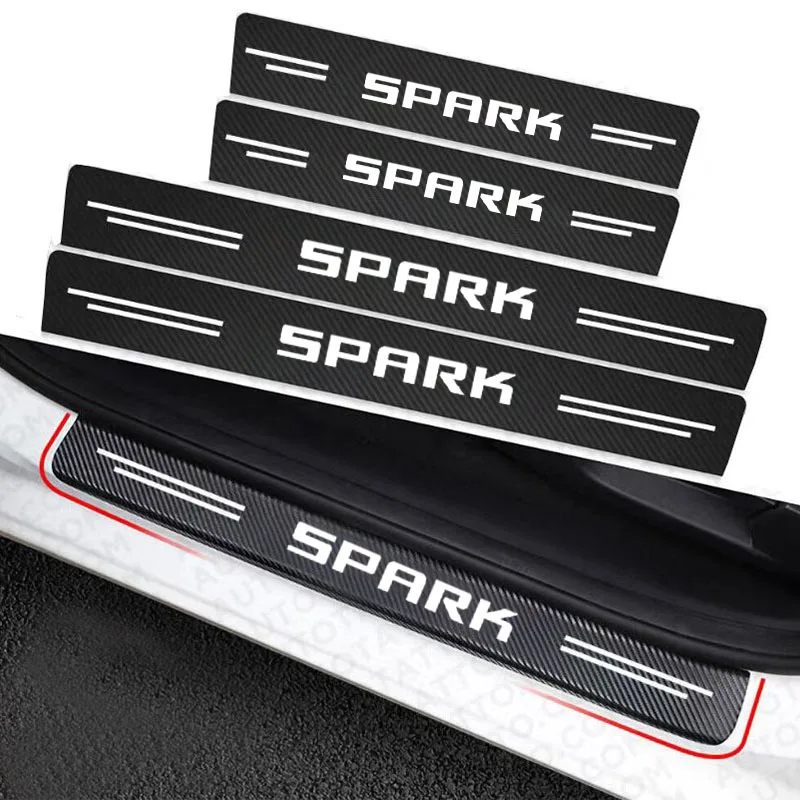 Car Trunk Bumper Guard Decals Leather Car Door Sill Plate Protector ...