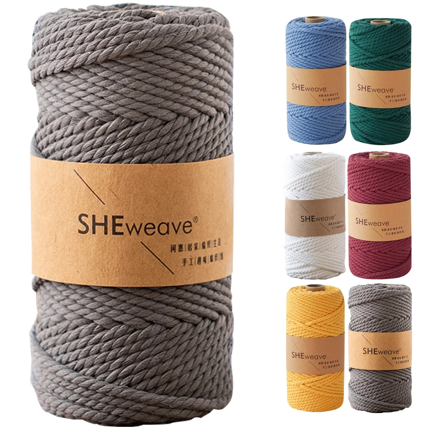 4mm Macrame Cord ,cotton Cord,craft Cord Rope,macrame Rope For Macrame ...