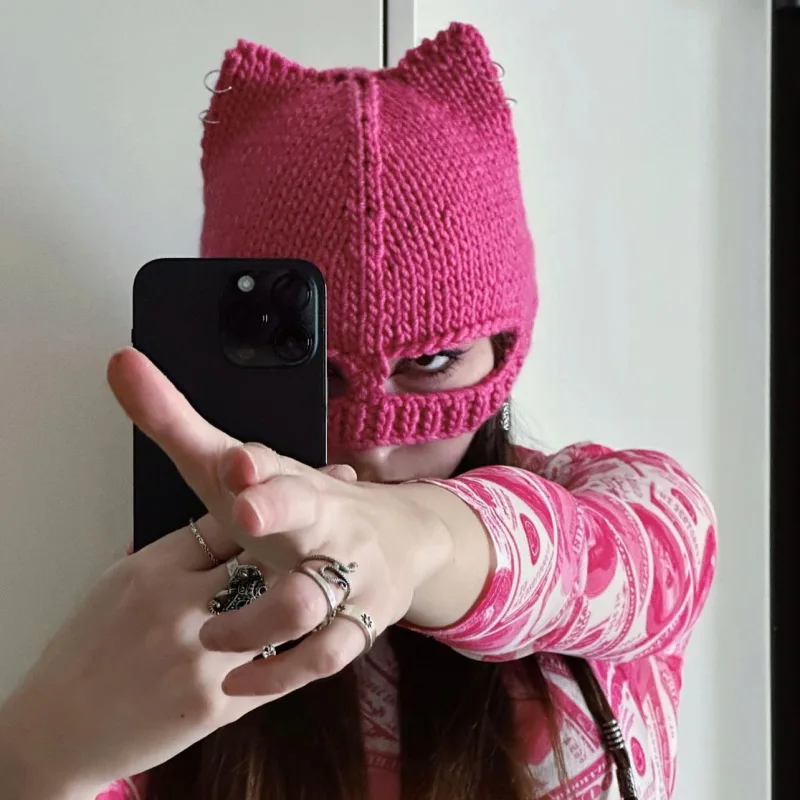 Selina-Kyle-Mask-Hats-Beanies-Women-Cosplay-Halloween-Party-Costume ...
