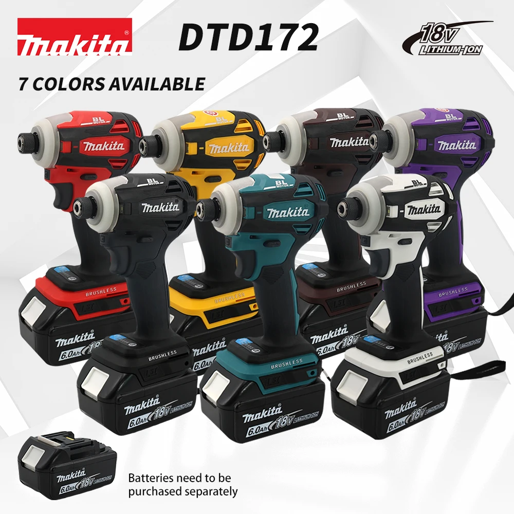 Makita-dtd172-180nm-18v-driver-de-impacto-sem-fio-lxt-bl-ferramentas-el ...