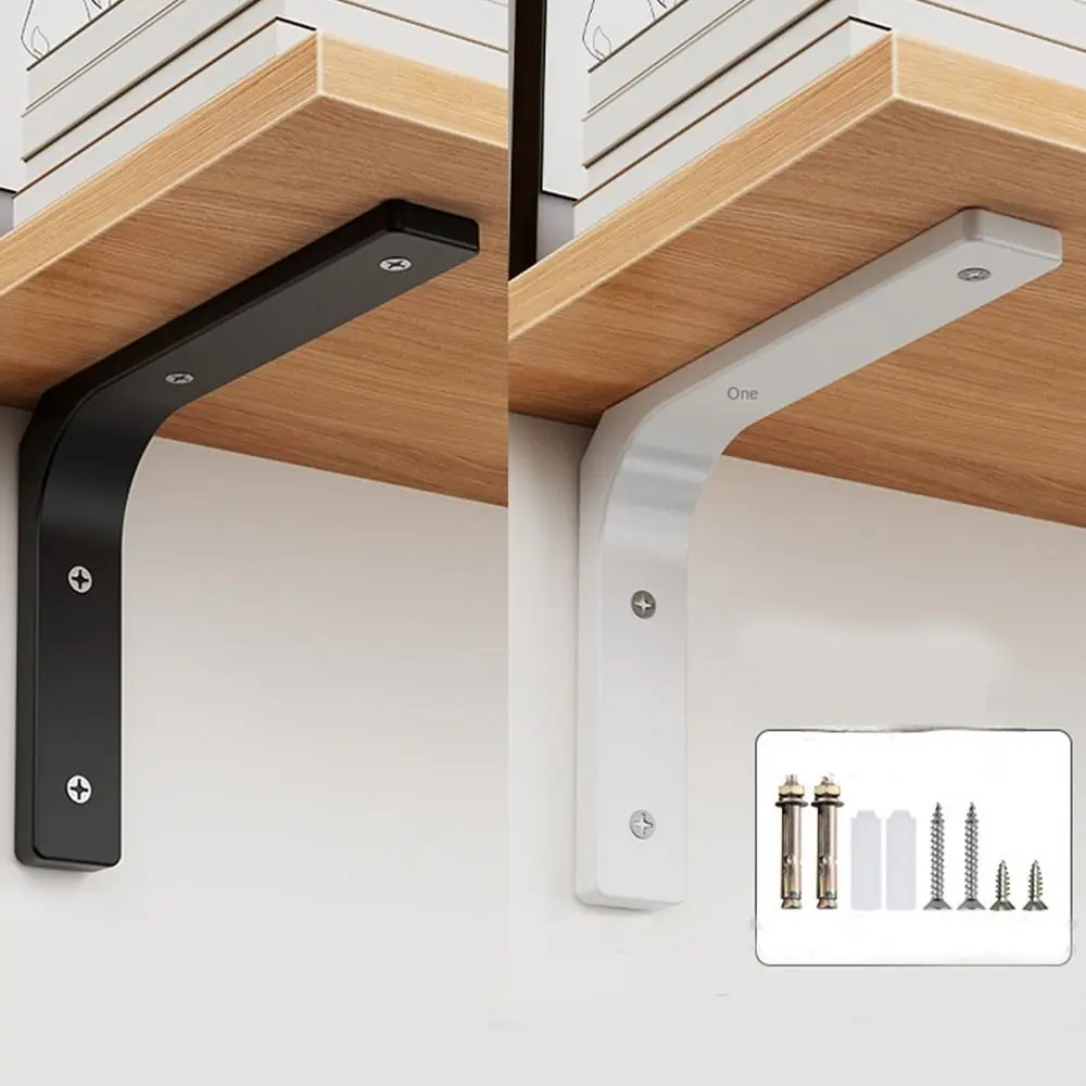 2pcs-L-shaped-Shelf-Bracket-Space-Saving-Wall-Mounted-Shelf-Support ...