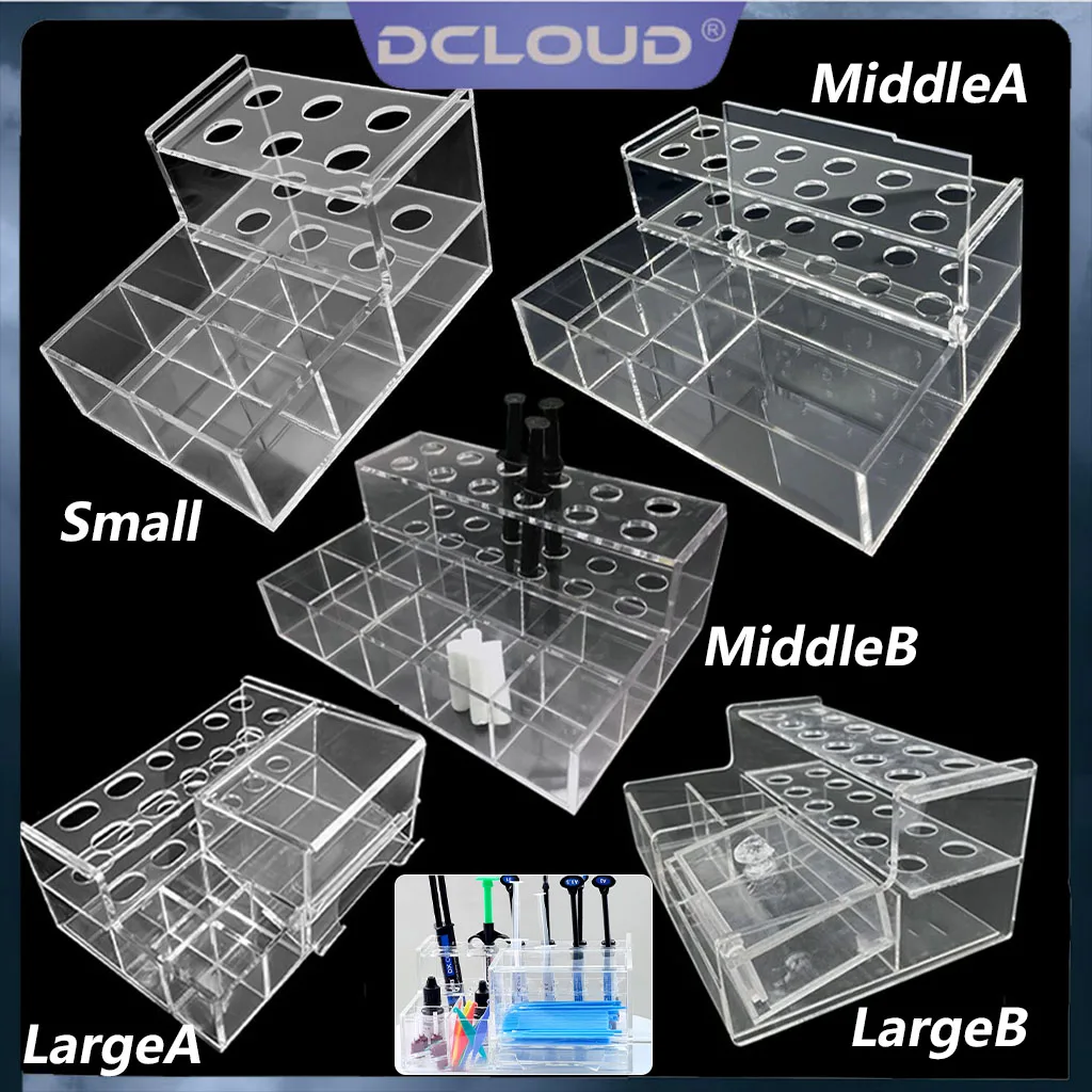Dental-Acrylic-Organizer-Holder-for-Syringe-Resin-Adhesive-Applicator ...