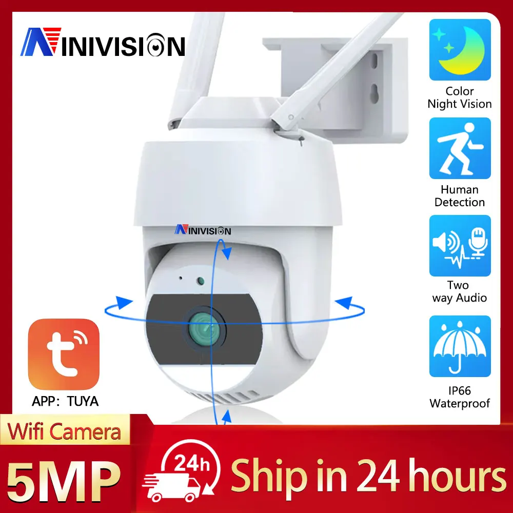 Smart Life 5MP WiFi Two Way Audio Security IP Camera Tuya App HD Smart ...
