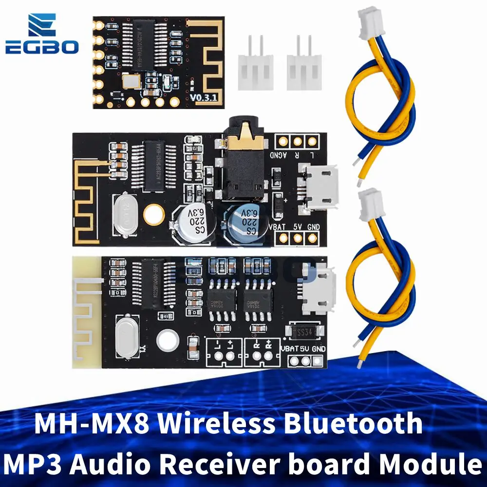 MH-MX8-Wireless-Bluetooth-MP3-Audio-Receiver-board-Module-BLT-4-2-mp3 ...
