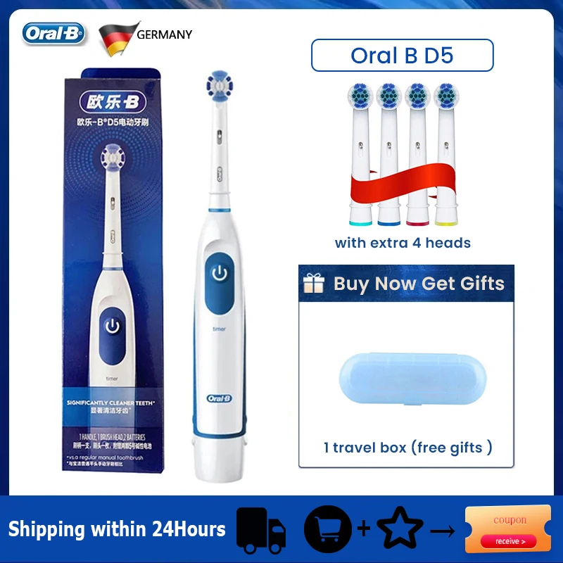 Oral-B-Sonic-Electric-Toothbrush-Battery-Powered-2D-Rotating-Tooth ...