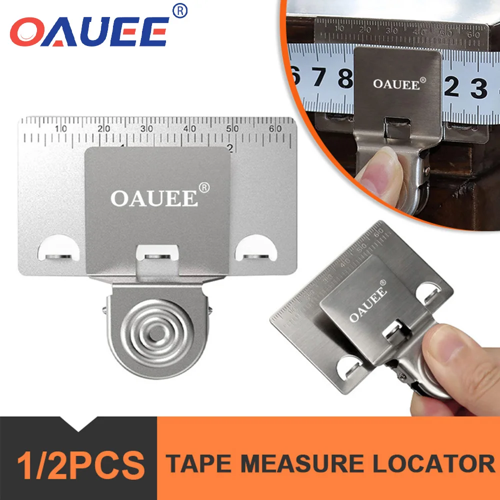 1-2PCS-Mini-Tape-Measure-Locator-Metal-Measuring-Tape-Clip-Holder-Hand ...