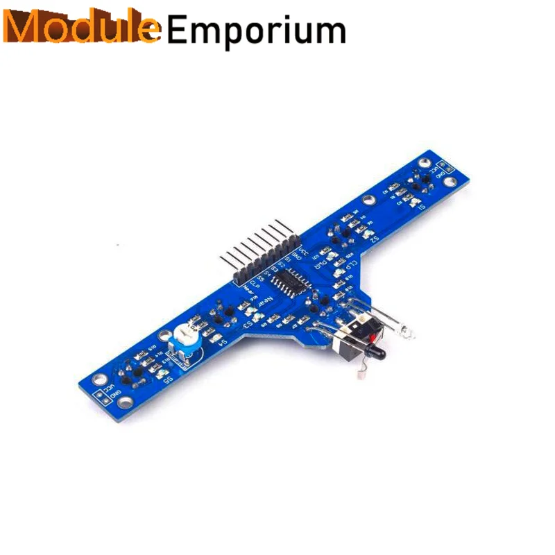 5 Channel Tracing Sensor Module IR Infrared Detector Tracking Obstacle ...