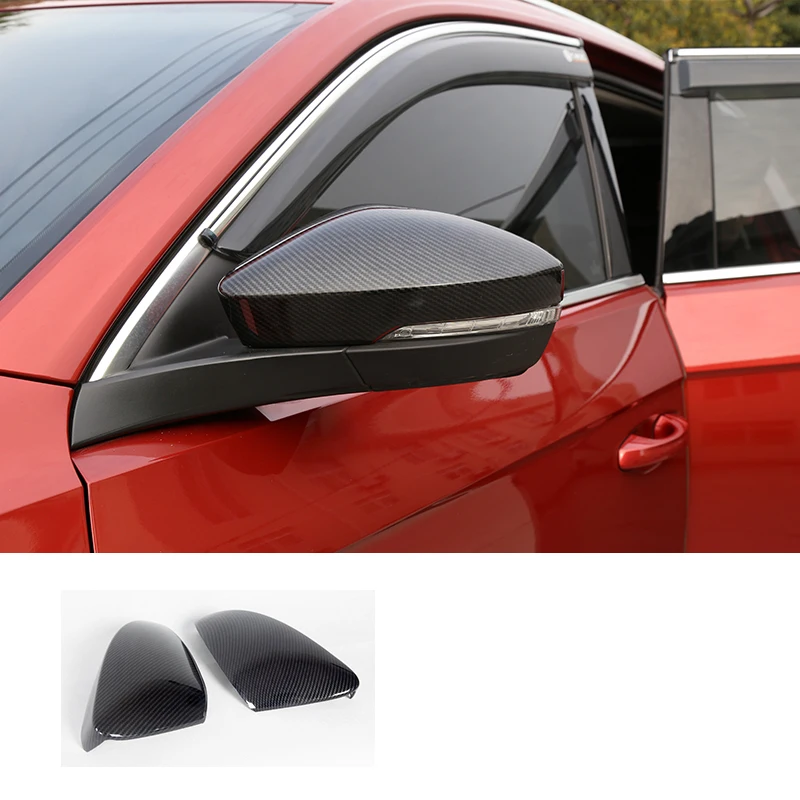 Carbon-Fiber-for-Volkswagen-Vw-T-roc-Car-Rearview-Cover-Trims ...
