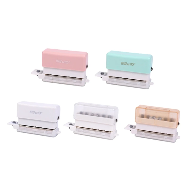 Mini Hole Puncher Circle Punch 6 Holes Hole Puncher A4-A5-B5 Loose‑Leaf ...