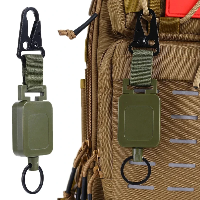 High-Quality-Steel-Wire-Retractable-Badge-Reels-Multi-purpose-EDC-Tactical-Backpack-Hooks ...