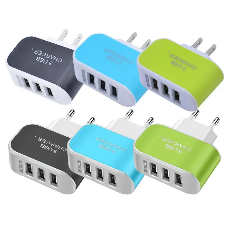 Fast-Charging-Charger-Block-3-USB-Charger-Block-Intelligent-Multiple ...