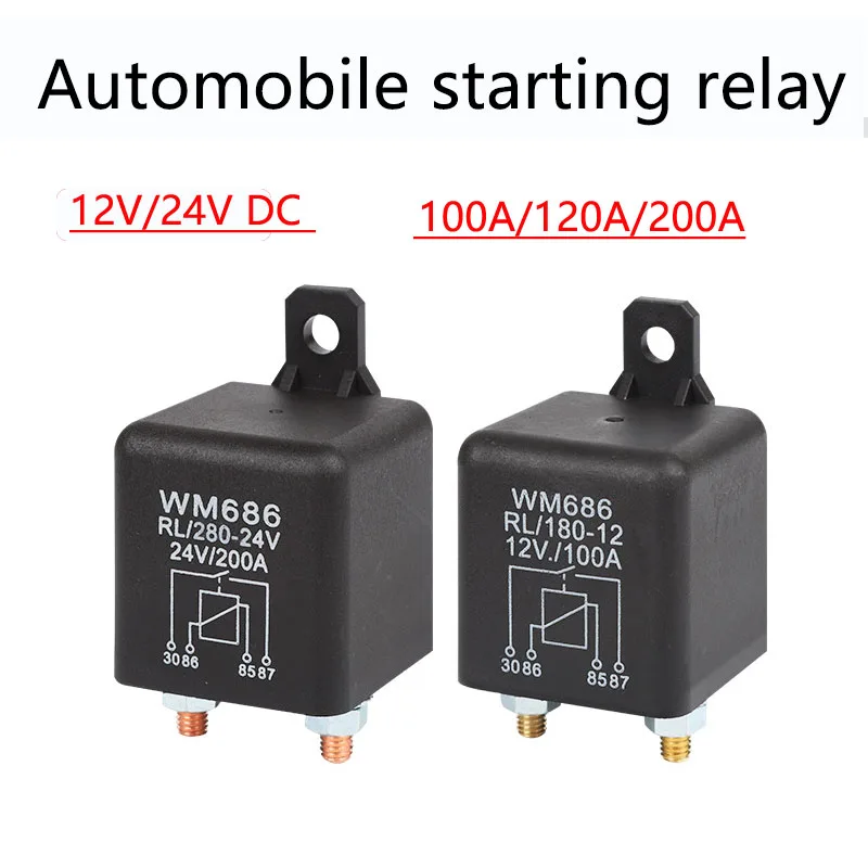 WM686-Automobile-Starter-Relay-12V24V-High-Coil-100A-120A-200A-High ...