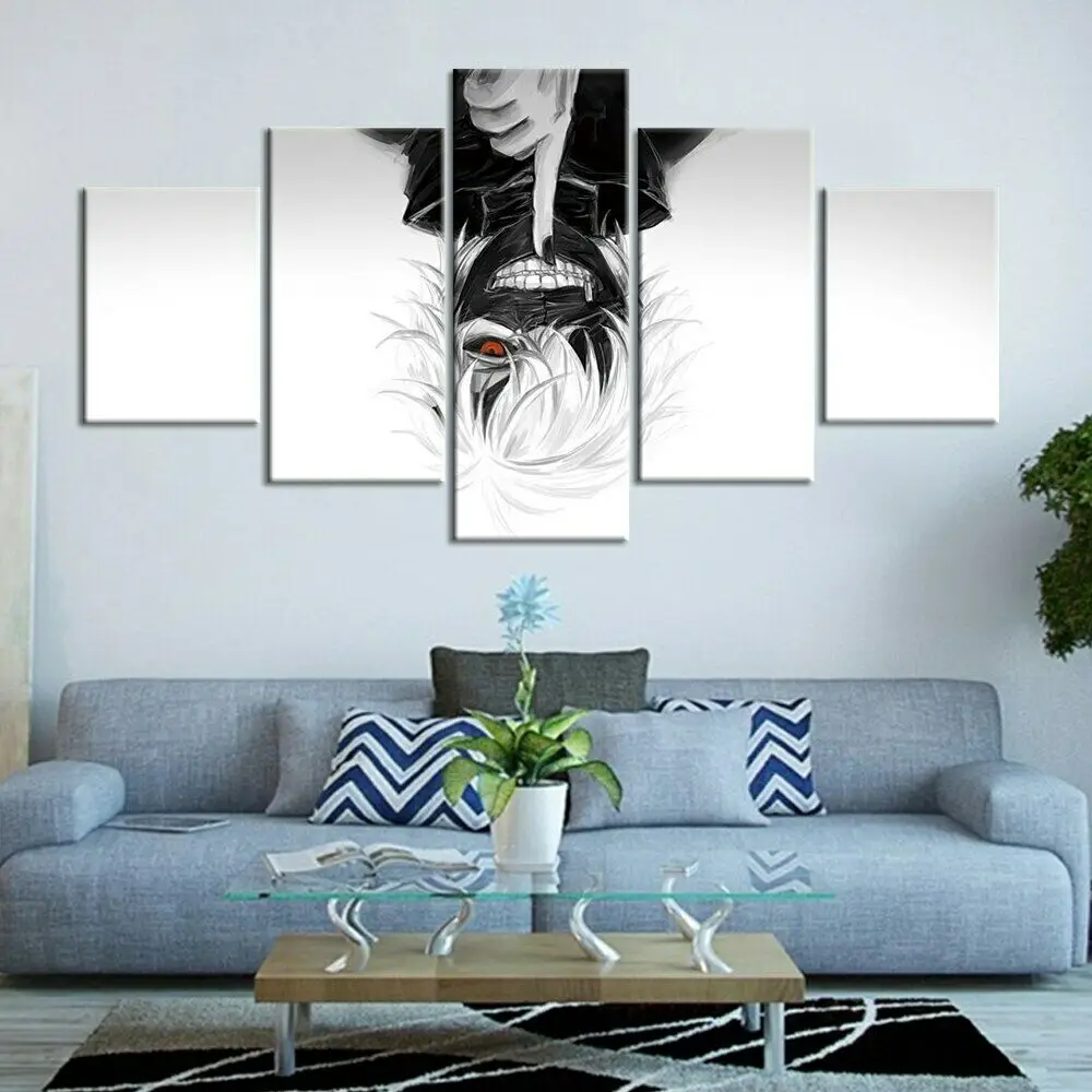 5-paneles-de-Anime-Ghoul-lienzo-japon-s-de-Tokio-arte-de-pared-impresi ...