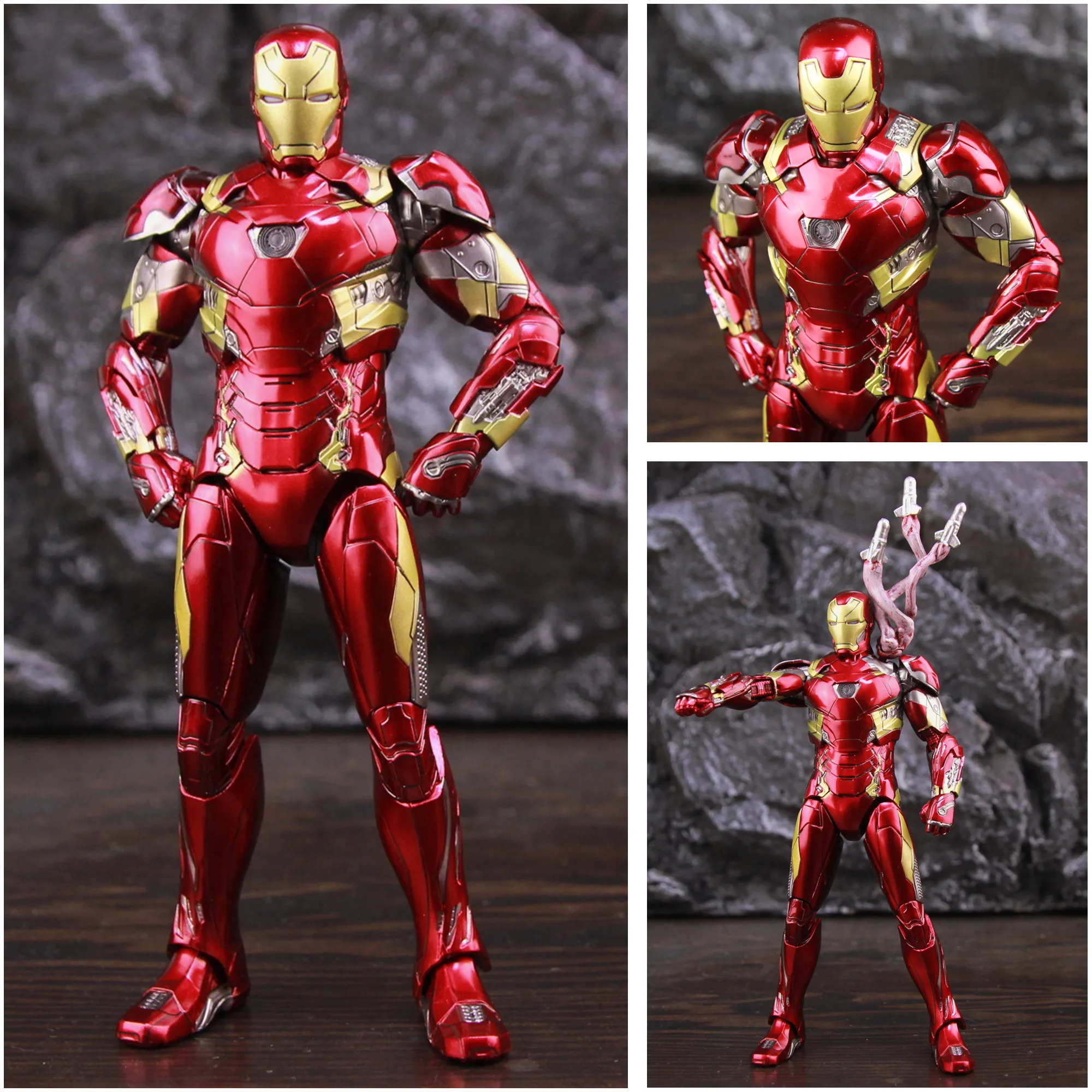 ZD Toys-Marvel Studios Action Figure, Extron SAGA, Iron Man MK46, Mark ...