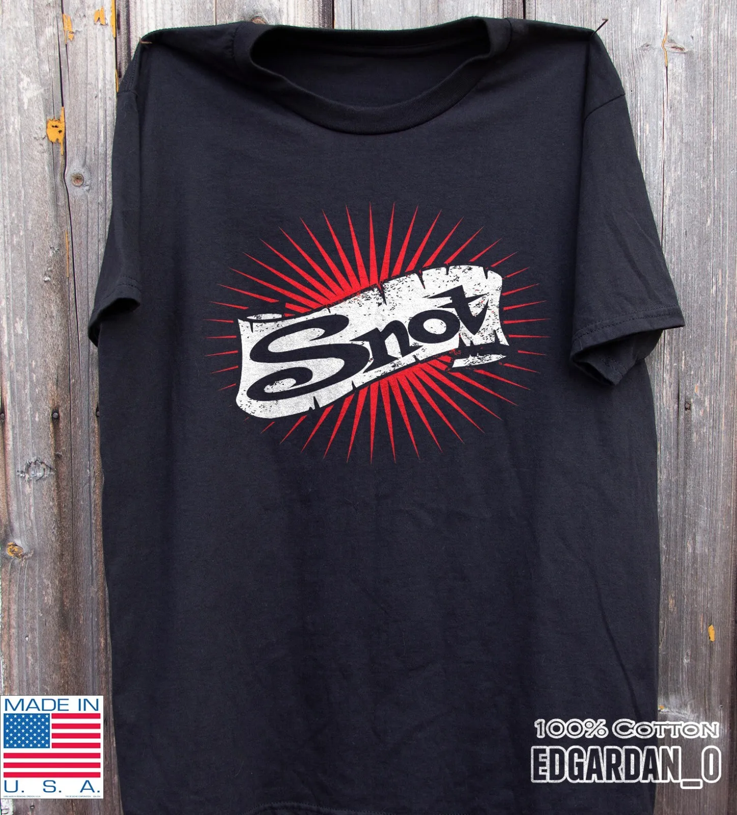 Snot Logo American Band Heavy Cotton Black Unisex T-shirt Size S-5XL ...