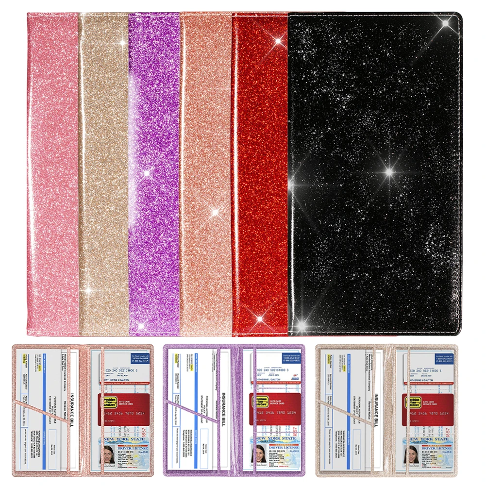 Car-Registration-Insurance-Holder-Driving-License-Cover-Leather-Auto ...