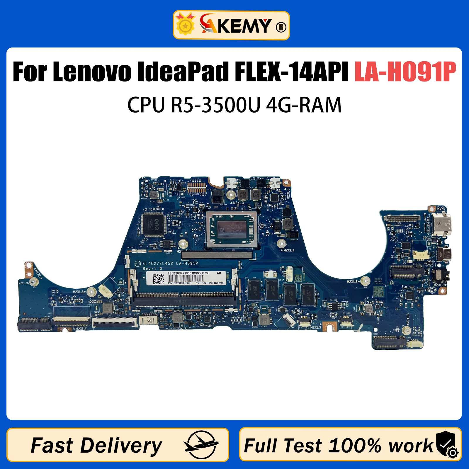 Lenovo-Ideapad-cpu-R5-3500U-4g-LA-H091P-5b20s41878-flex-14api-S540 ...