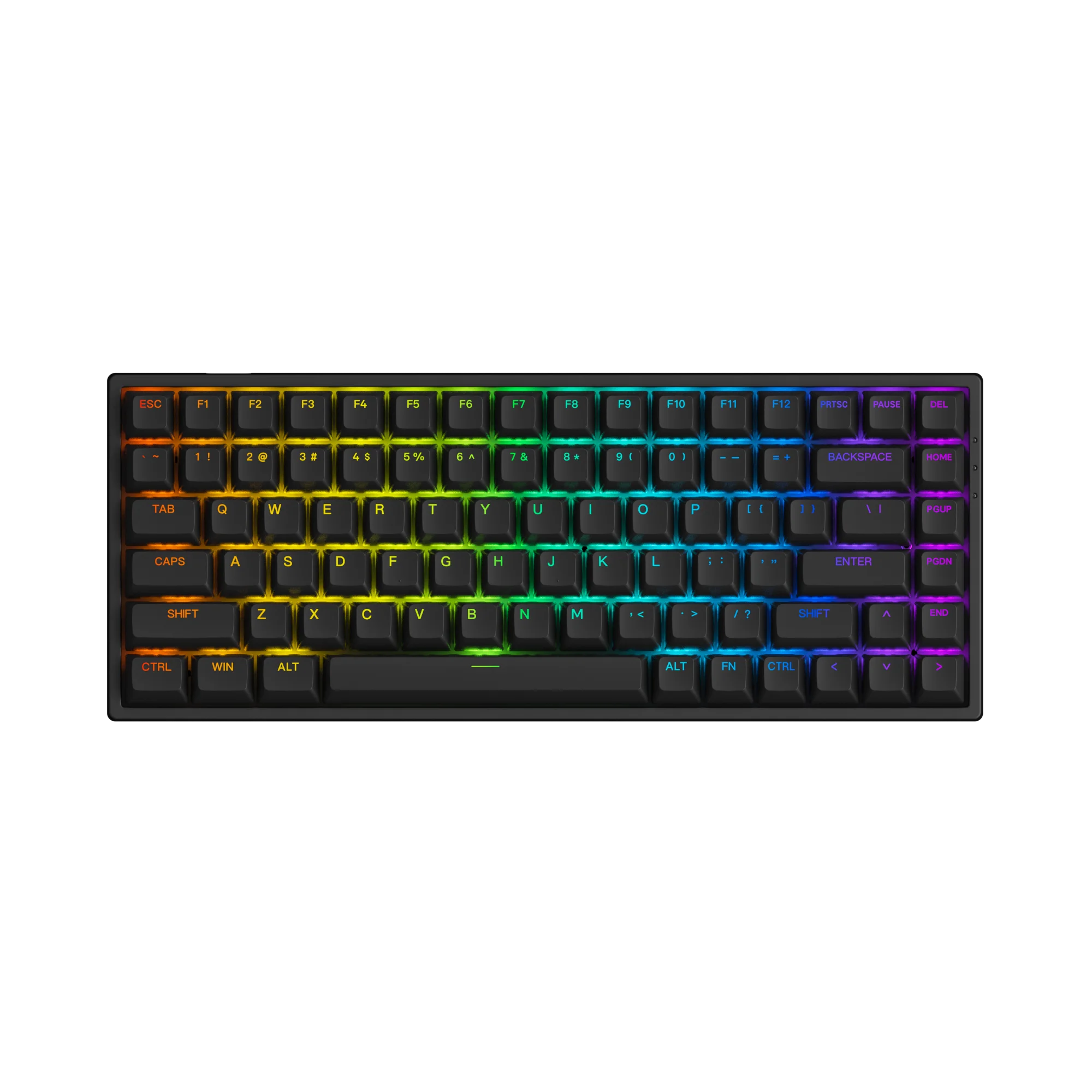 Akko 3084S Shine Through Black RGB Hot Swap Mechanical Gaming Keyboard ...