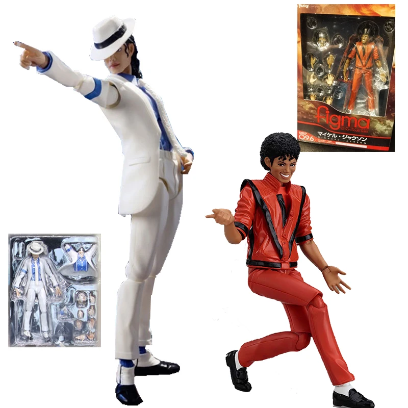 Figma 096 michael jackson figura, o terno branco, mj thriller, modelo ...