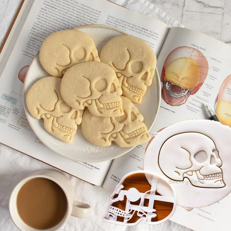 DIY-Happy-Halloween-Party-Skull-Shaped-Cookie-Embosser-Mold-Cartoon ...