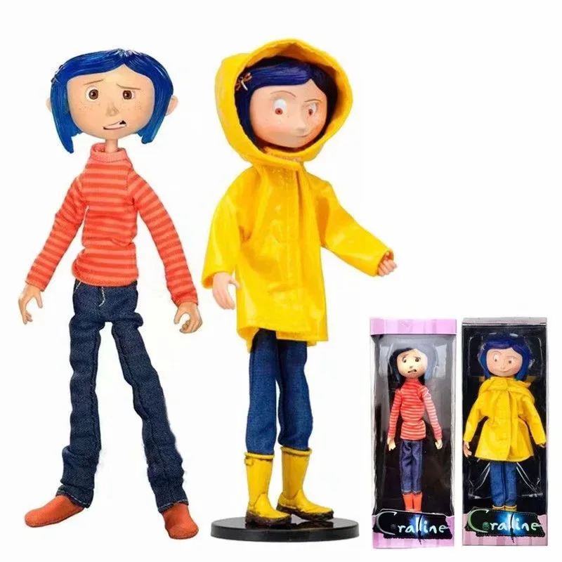 NECA-Coraline-action-figure-wybie-blythe-car-room-decor-yellow-boots ...