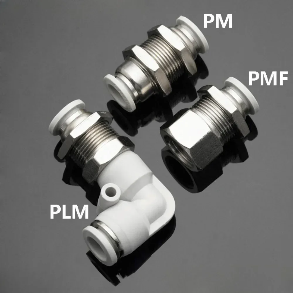 PM-PLM-Pneumatic-Air-fitting-push-to-Connect-Straight-Elbow-4-6-8-10 ...
