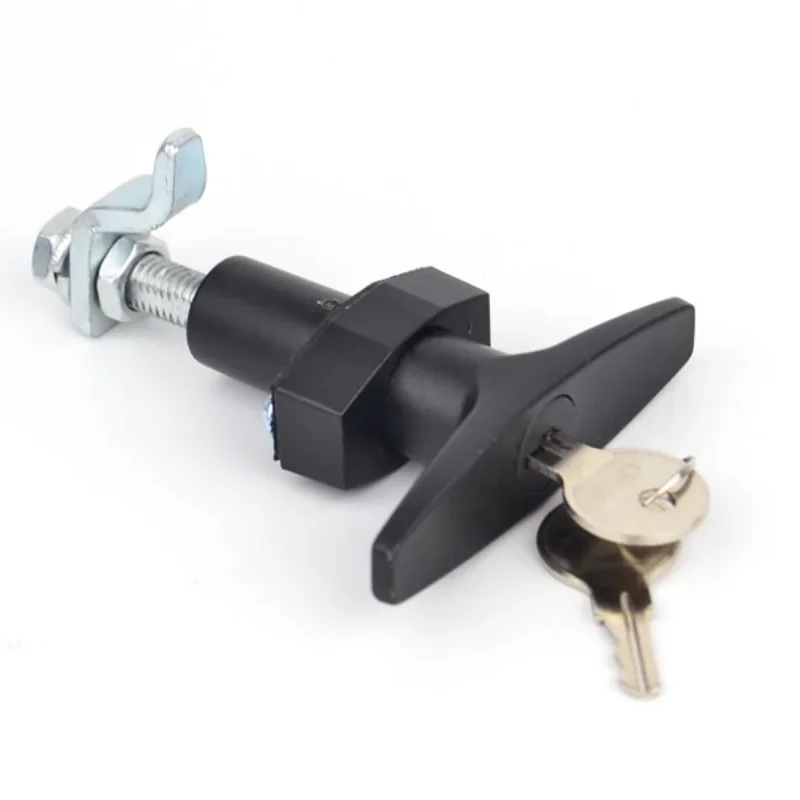 Black-MS309-T-shape-Handle-lock-equipment-Telescopic-door-locks ...
