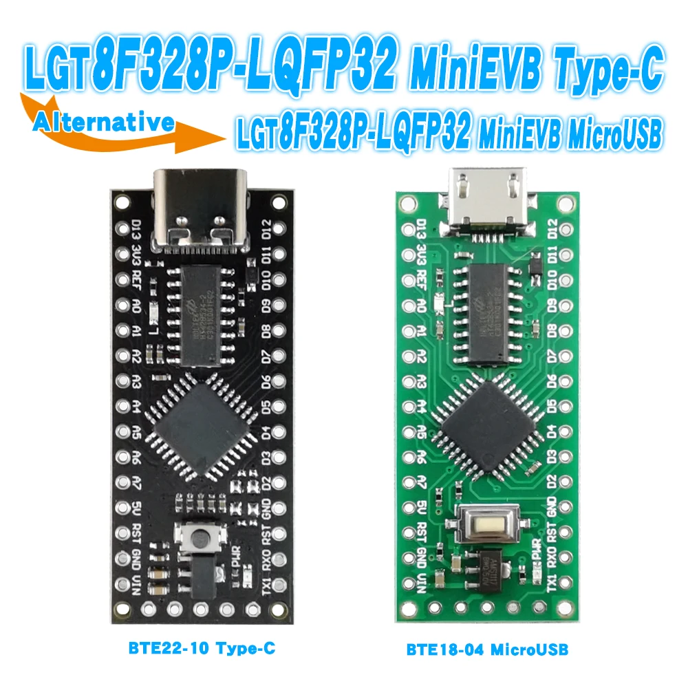 LGT8F328P-LQFP32-MiniEVB-avec-cristal-remplace-CharacterV3-0-ATMeag328P ...