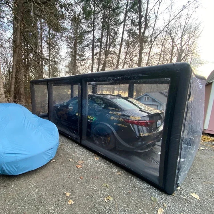 Airtight Inflatable Car Garage Cover Tent Inflatable Paint Booth ...