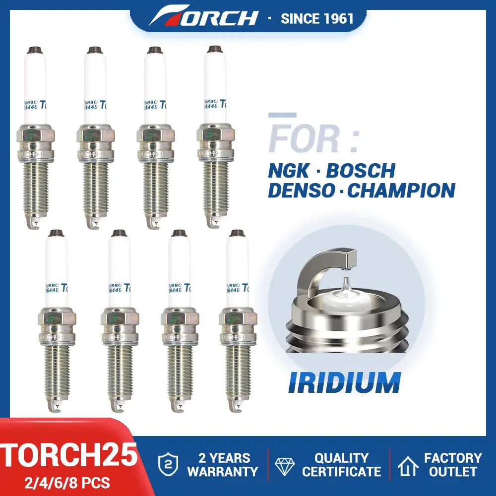2-8PCS-Iridium-Spark-Plugs-Torch25-XH8EIP-7-Replace-for-3707100WEC05 ...