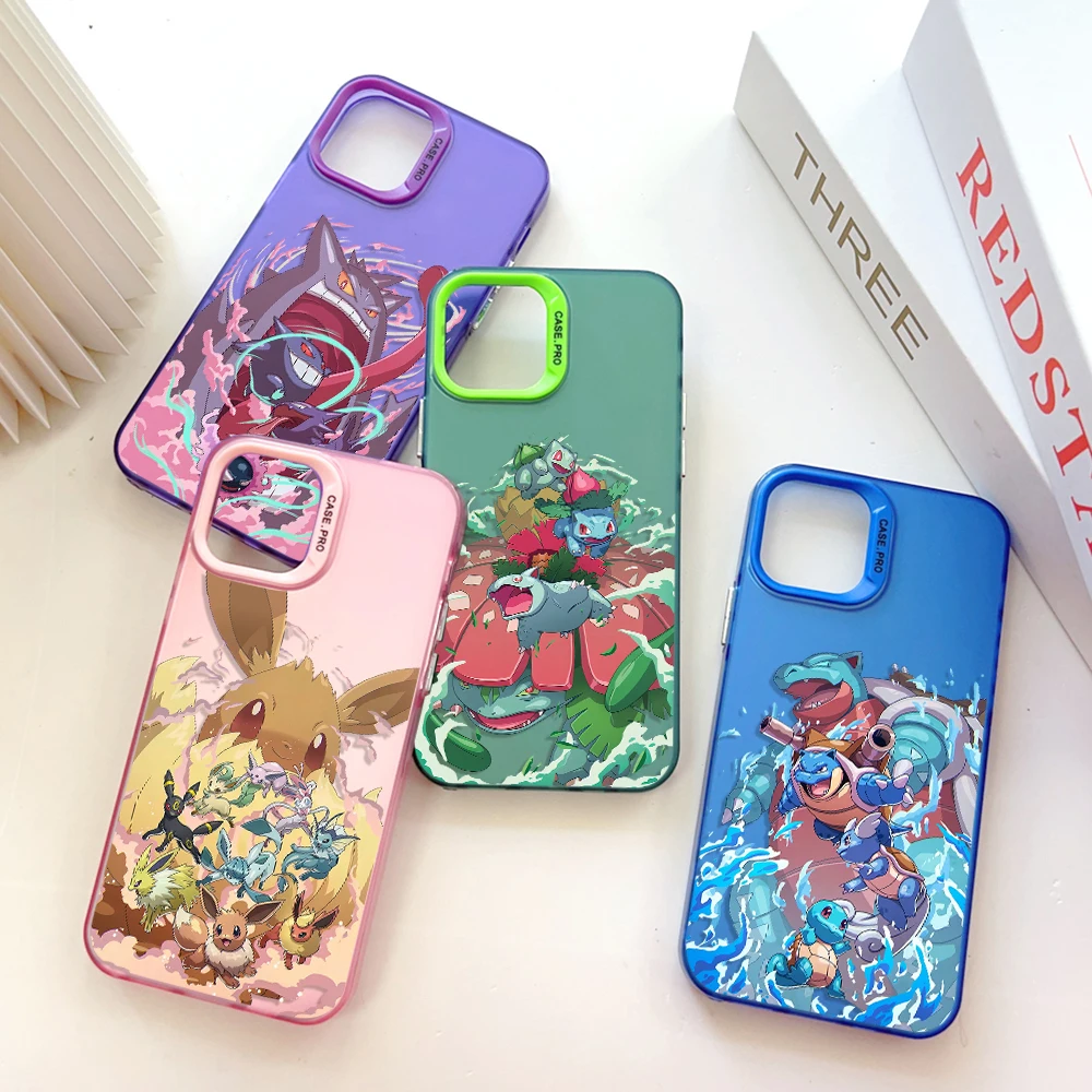 Pok-mons-Squirtles-Charmanders-Phone-Case-for-IPhone-13-12-11-15-14-Pro ...