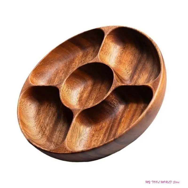 Fruit Plate Dry Storage Tray Divided Servings Tray Snacks Platters A2BB